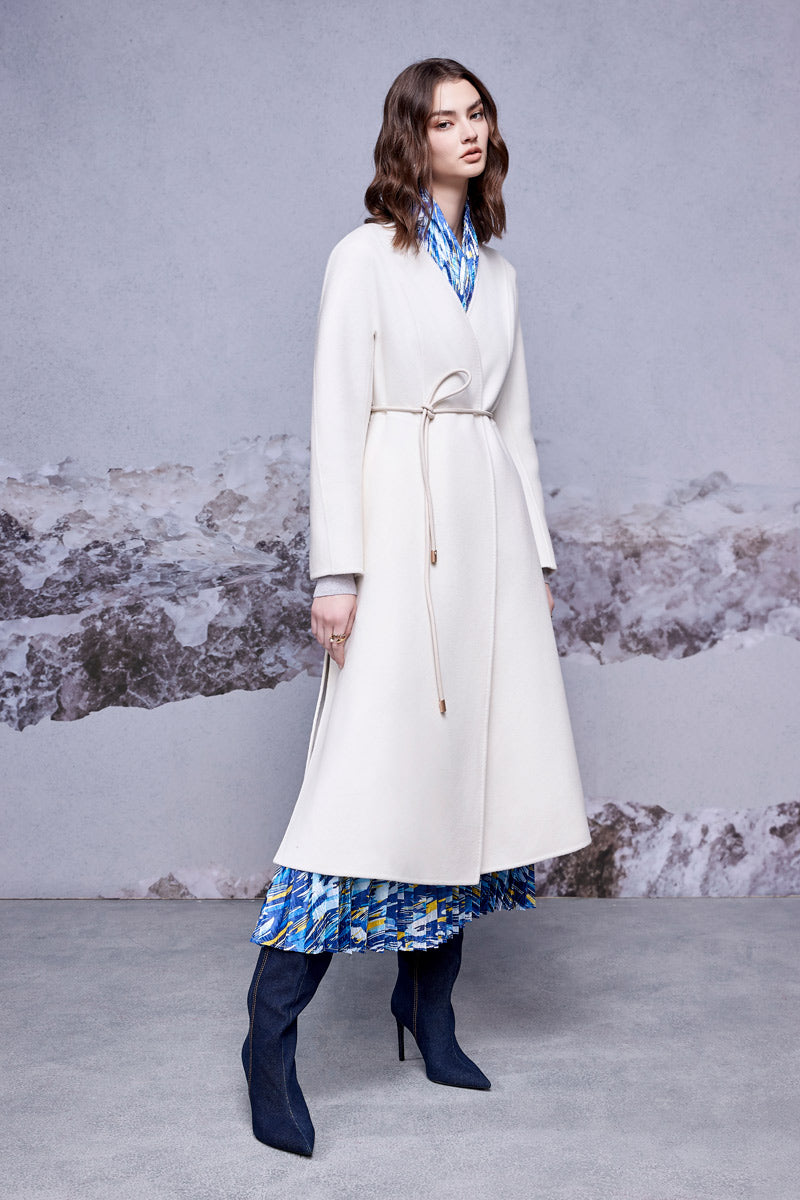 Cashmere Coat | Dove | Outerwear | Zoelle